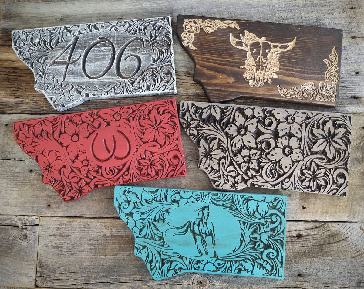 MT Western Tooled/Scroll – Knotty Pine Woodworks
